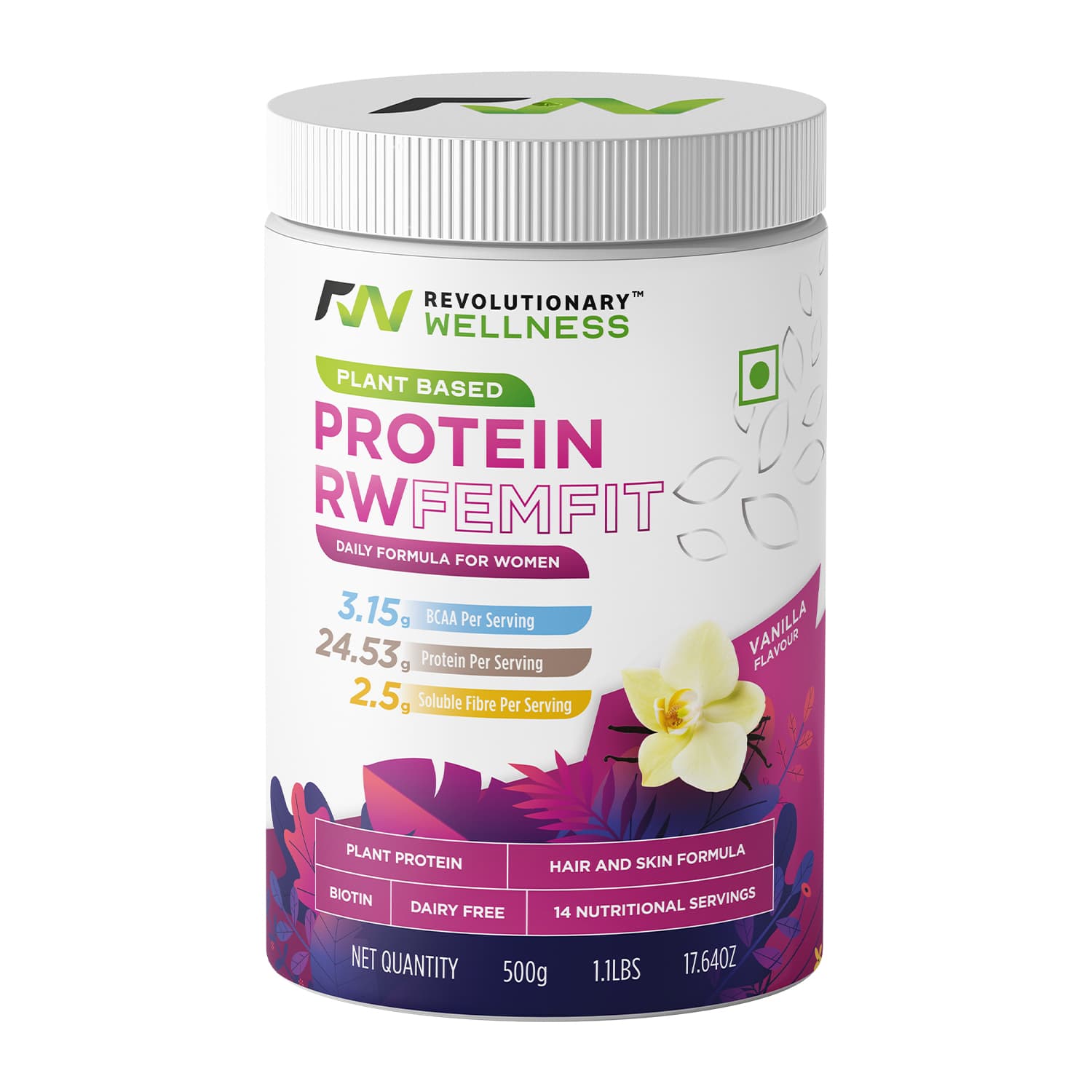 RW Femfit Plant Based Protein Powder For Women With Additional Nutrients